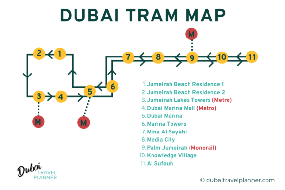 Everything You Need to Know About Dubai Tram (+ Tram Map) - Dubai ...